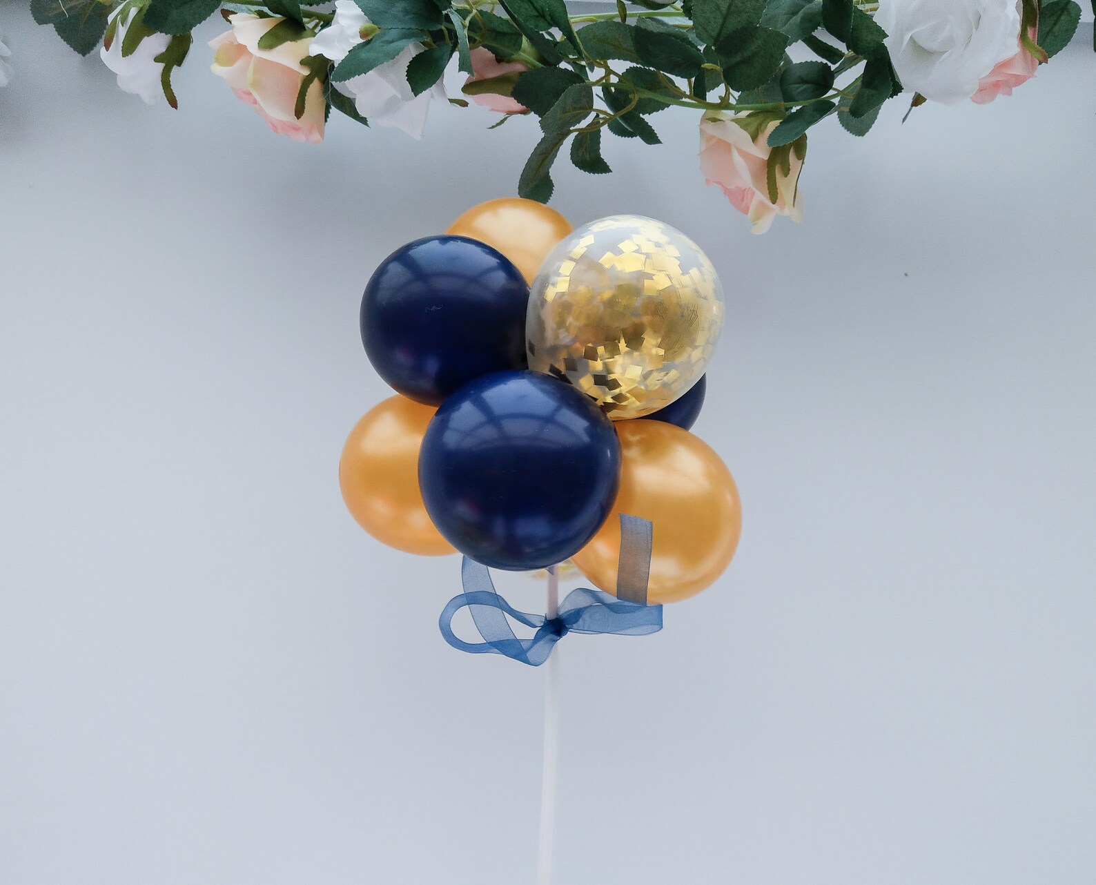 Balloon Cake Topper Garland Confetti 5" Mini Bunting Banner Garlnd ...