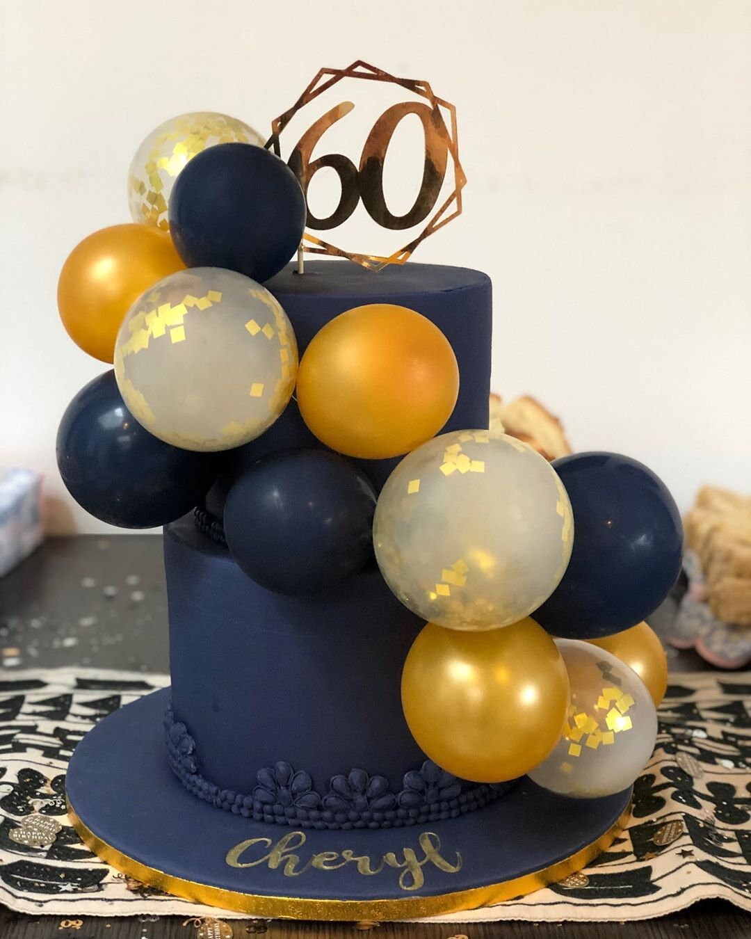 Balloon Cake Topper Confetti 5 Mini Bunting Garland - Etsy