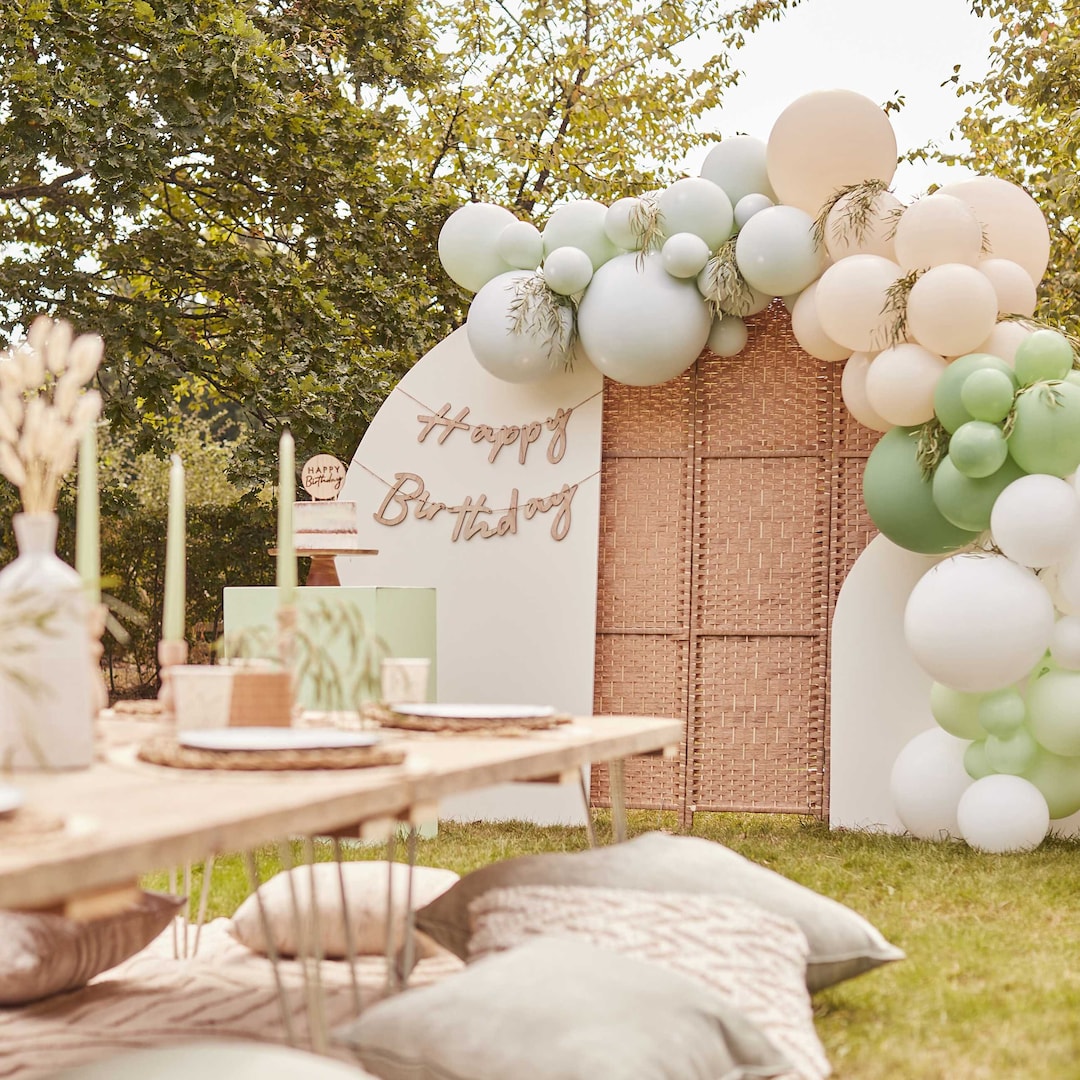 Balloon Arch Kit Garland Birthday Hen Decorations Wedding Eucalyptus ...