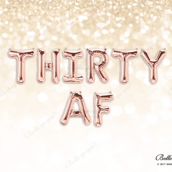 Thirty Af Balloons - Etsy
