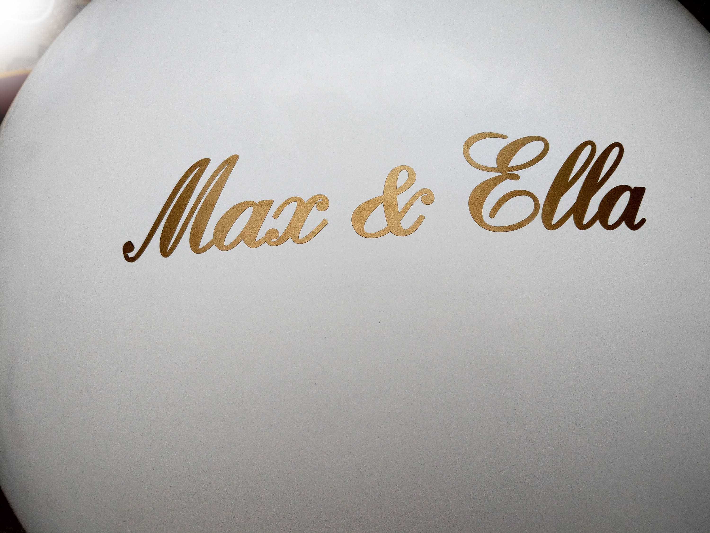 Personalized Balloon Vinyl Name Custom Balloons Bridal | Etsy