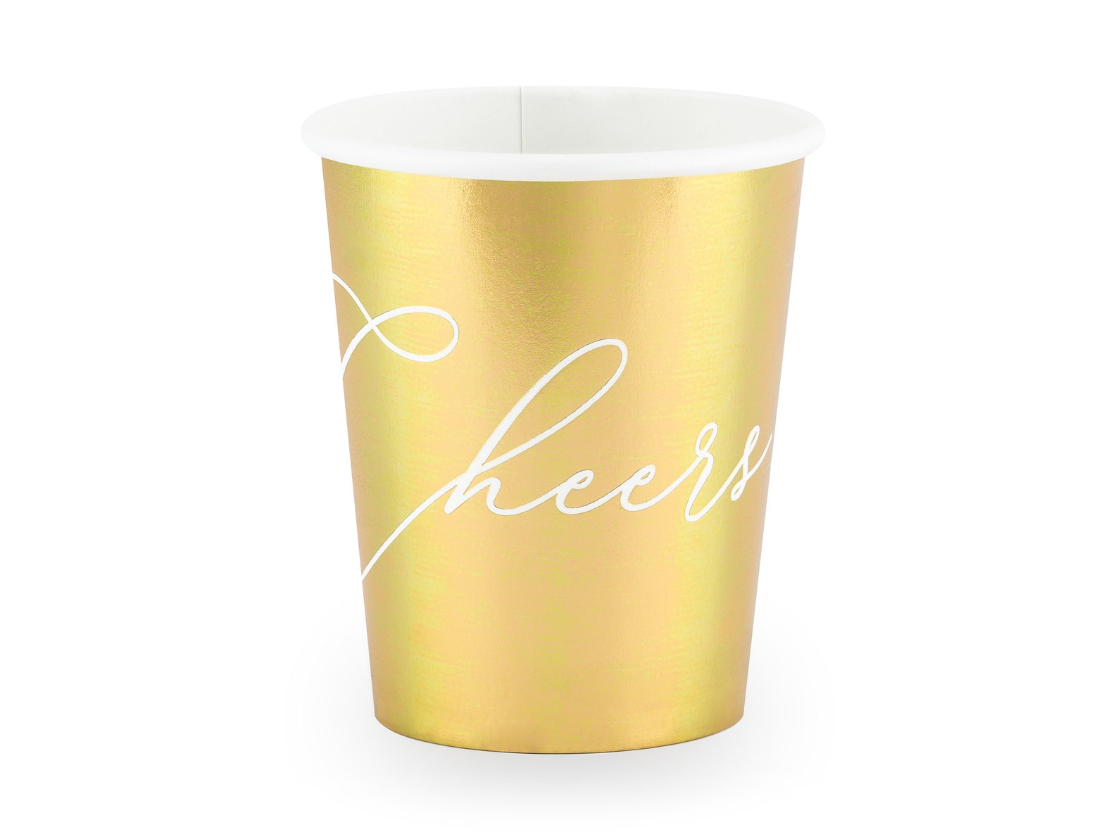 6 Gold Paper Cups Cheers Cups Hen Party Bachelorette | Etsy