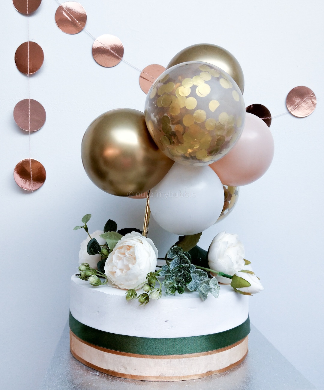 Mini Balloon Cake Topper Happy Birthday Party Decorations Arch Garland ...