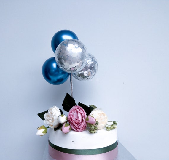 Mini Balloon Cake Topper Happy Birthday Party Decorations Arch - Etsy ...