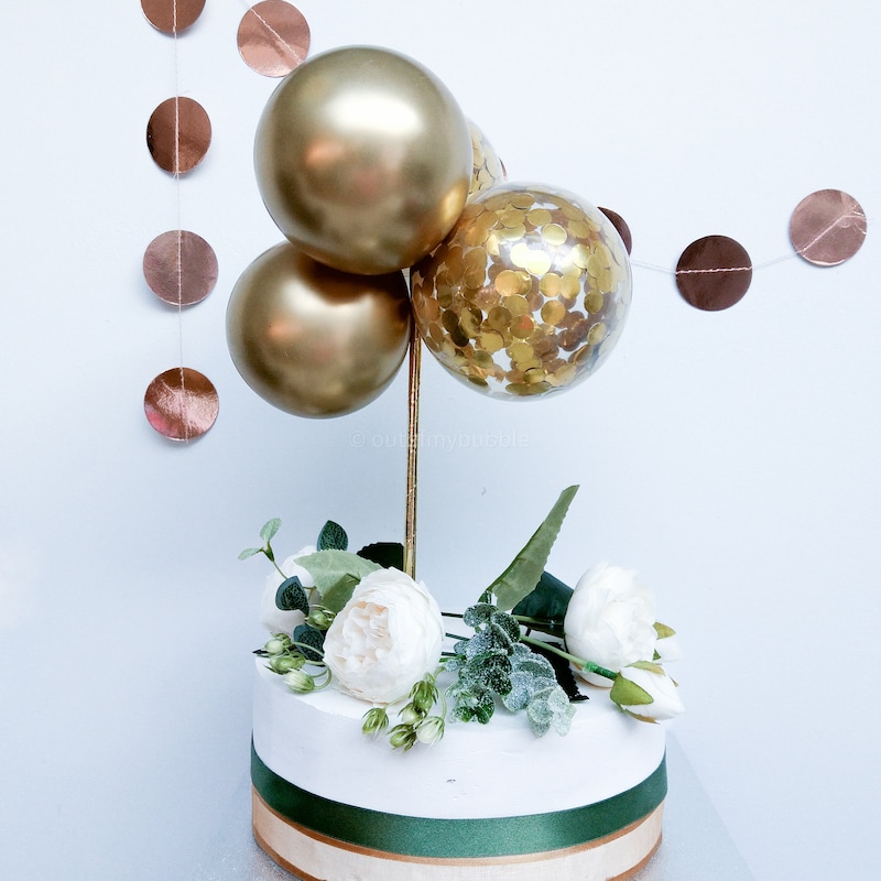Mini Balloon Cake Topper - Etsy