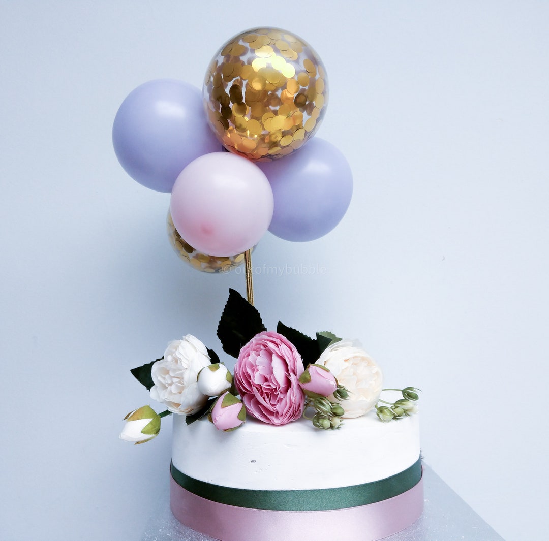 Mini Balloon Cake Topper Happy Birthday Party Decorations Arch Garland ...