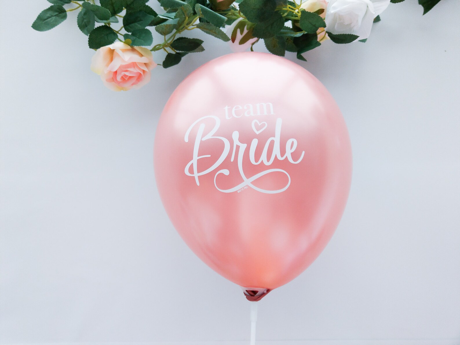 Team Bride Rose Gold Balloons 11 Latex Party Balloons | Etsy