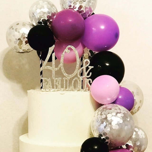 Balloon Cake Topper 5 Mini Garland Bunting Birthday | Etsy