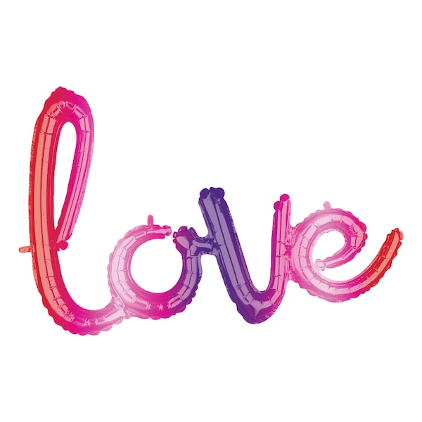 Love Script Balloon - Etsy