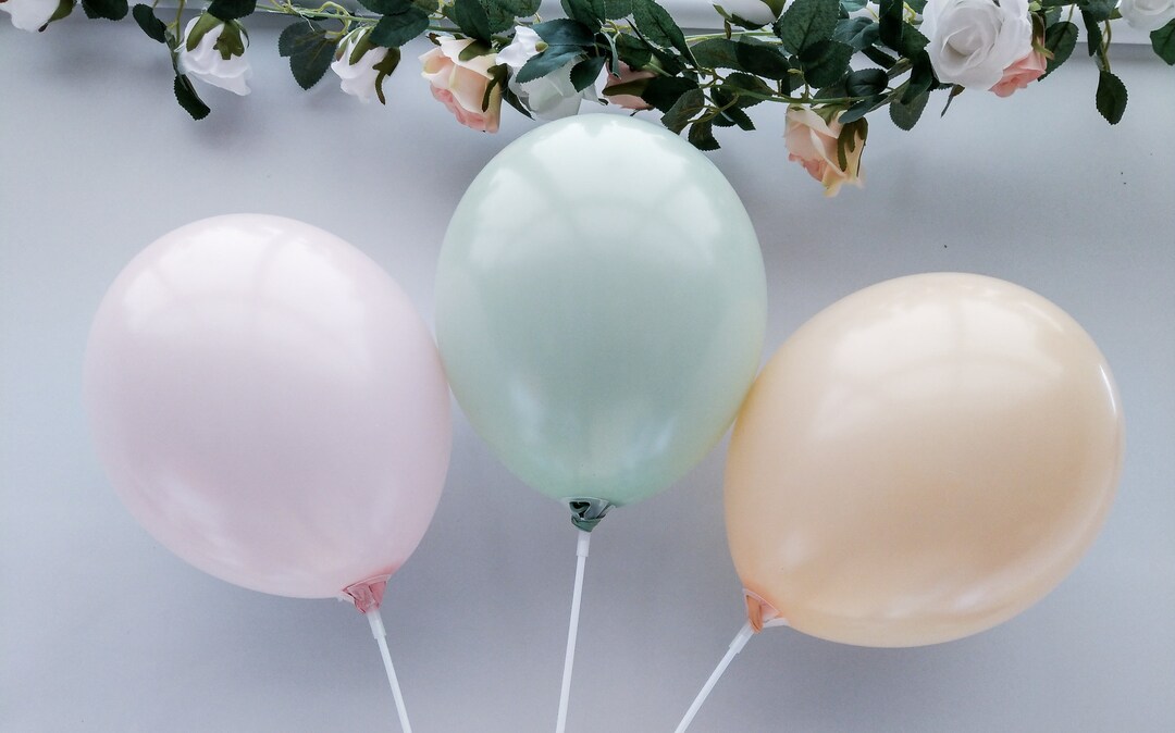 Light Pink Peach Kiwi Balloons 12 Latex, Party, Balloon Bouquet, Happy ...