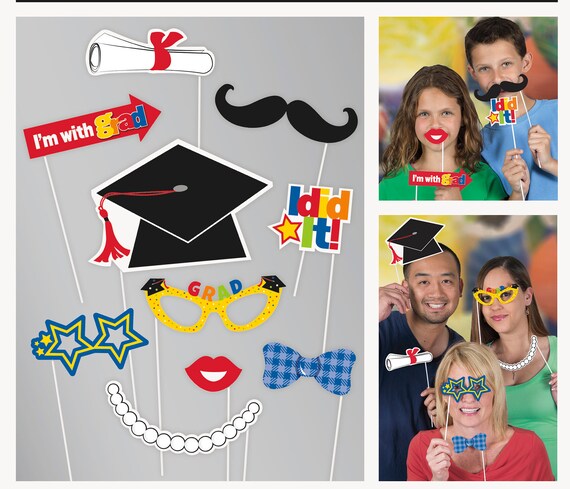Graduation Photo Booth Props Photo Booth Congrats - Etsy