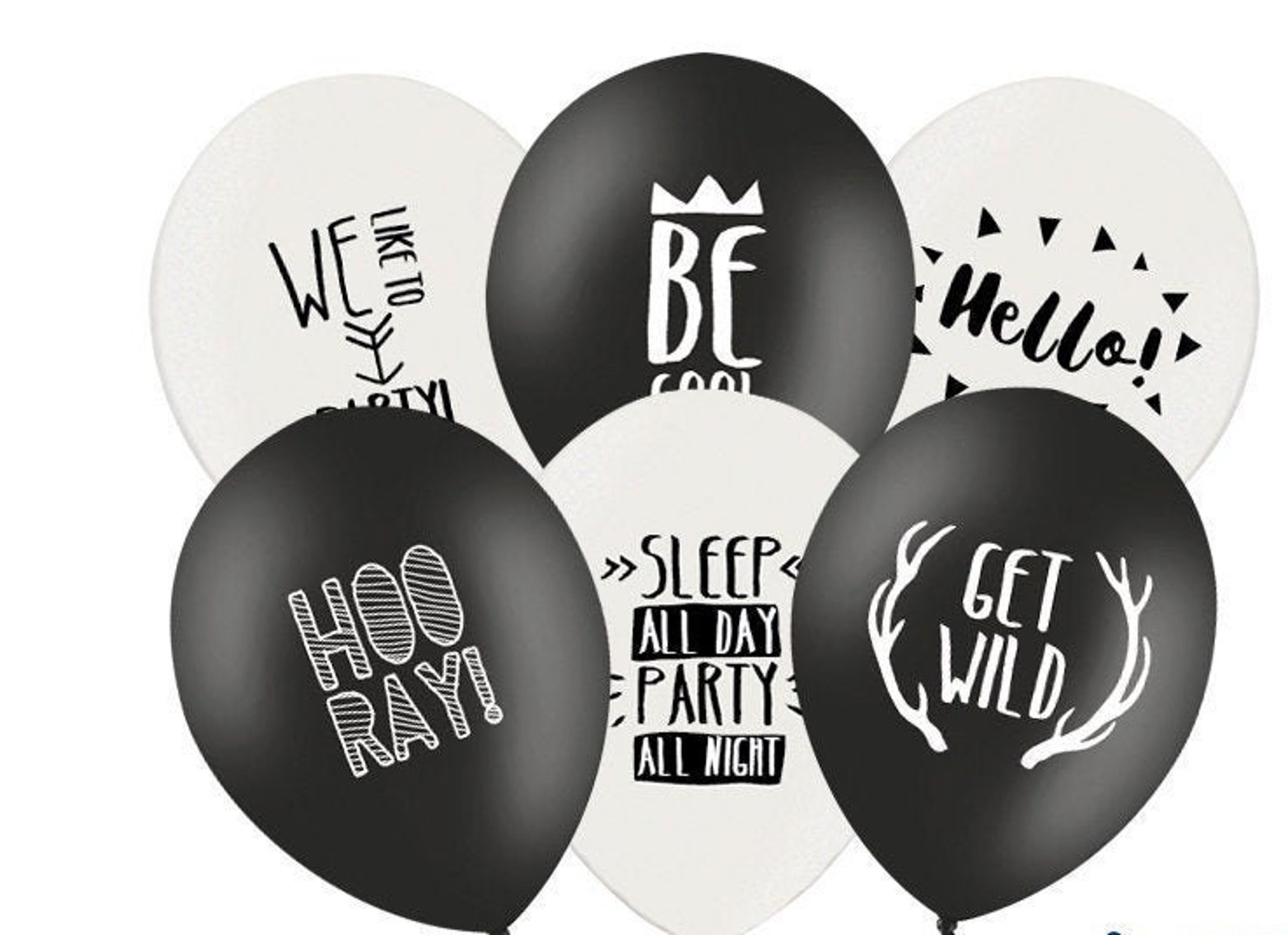 Hooray Balloons 11 Latex Hen Party Balloons Balloon - Etsy