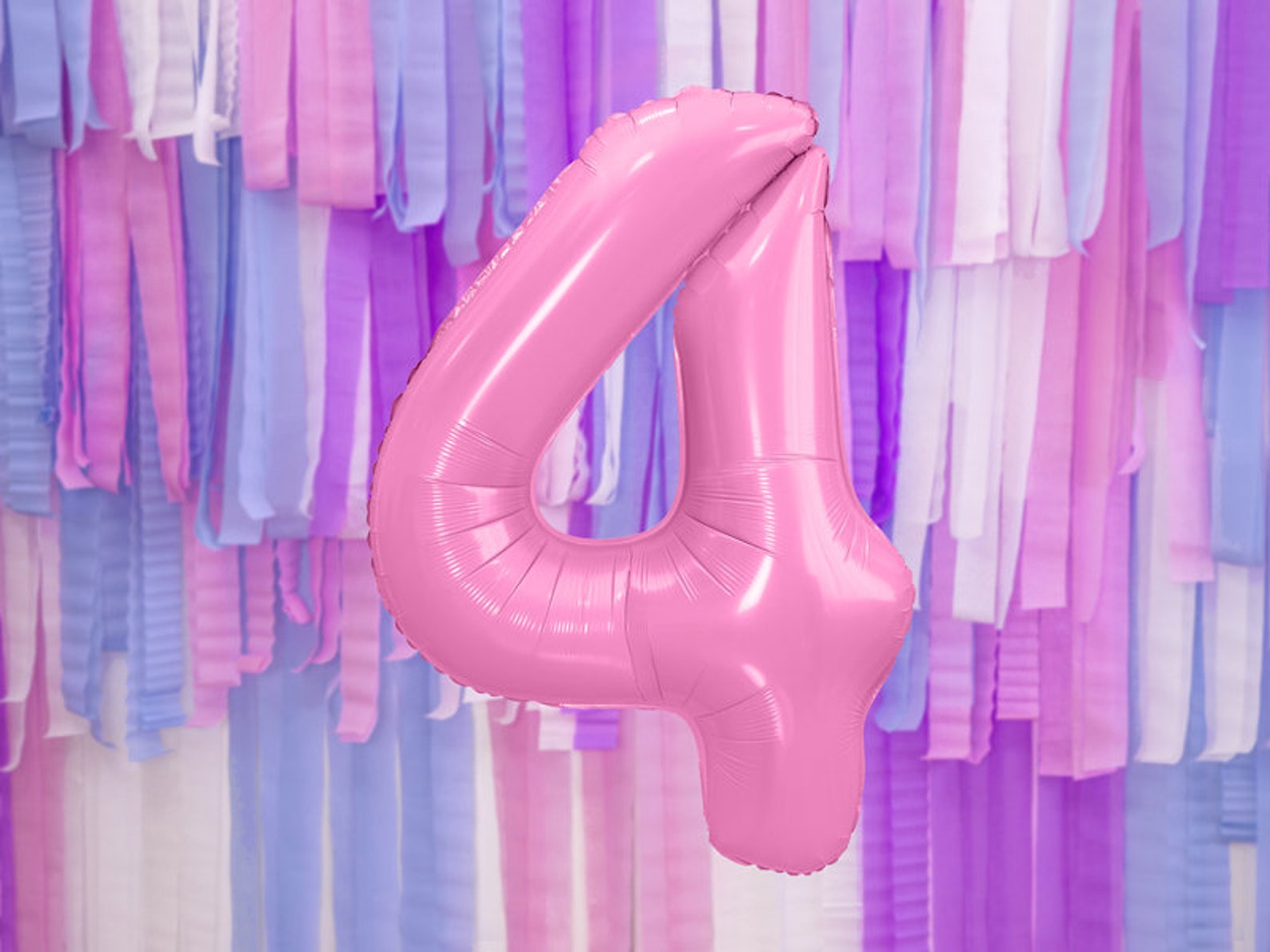Balloons 34 Foil Pastel Pink Balloons Pink Number - Etsy