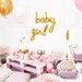 Script Baby Girl Gold Balloon Gold Script Baby Shower Party - Etsy