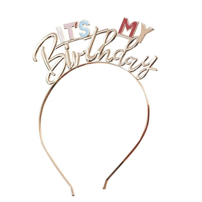 It's My Birthday Headband Girls Happy Birthday Party - Etsy