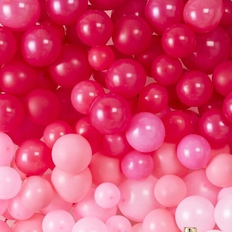 Hot Pink Balloon Garland - Etsy