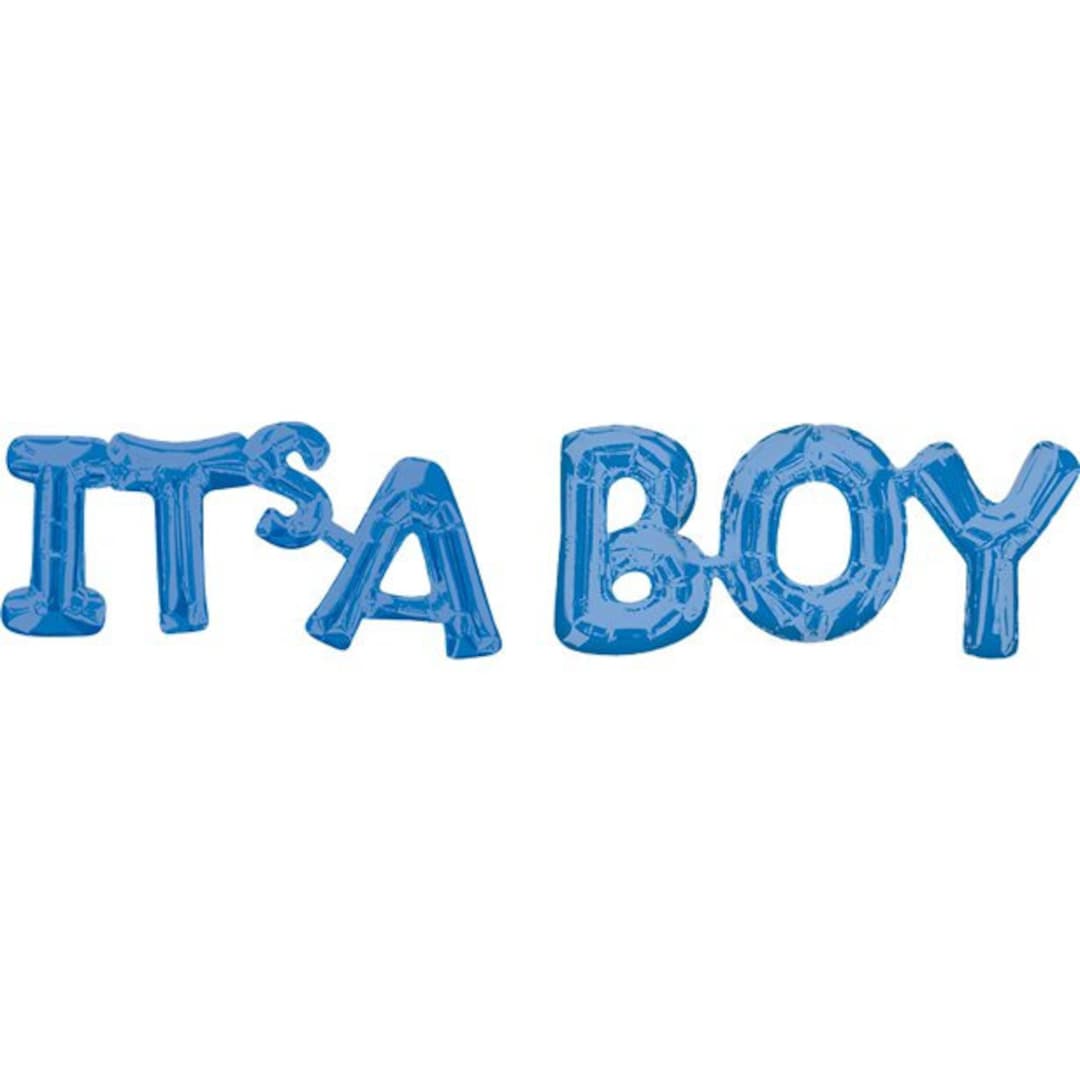 ITS A BOY |script Balloons | Blue Balloons | New Arrival | Party ...