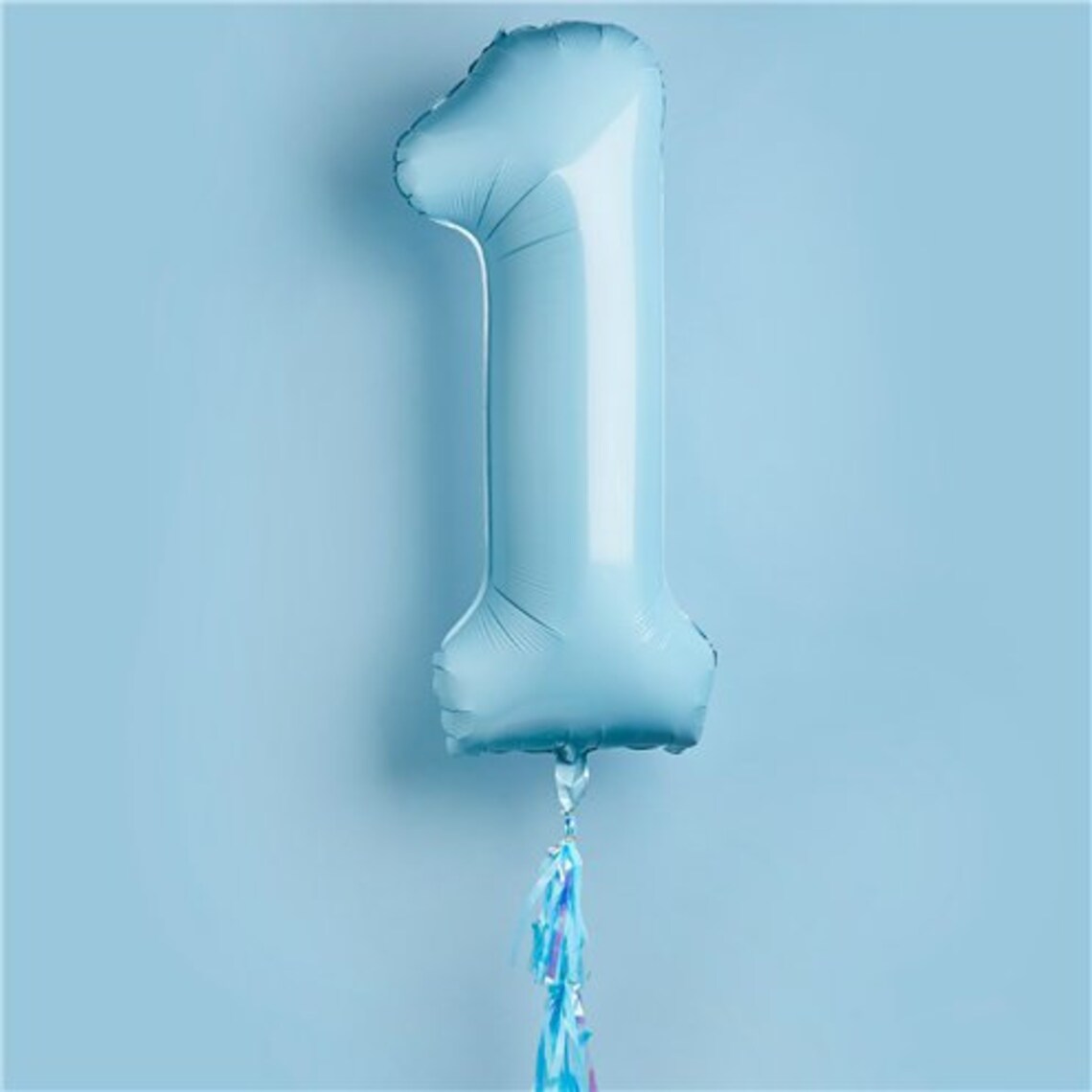 Number 1 Foil Blue Balloon Number Happy Birthday Balloons - Etsy