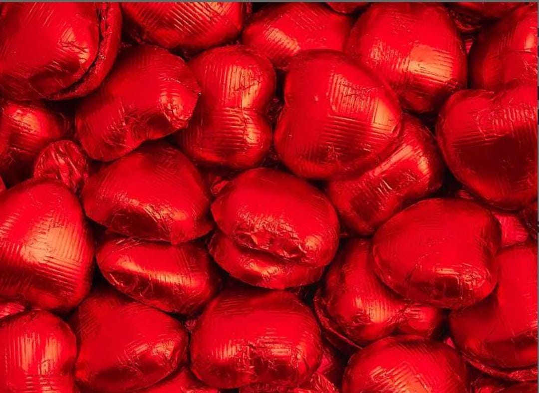 Red Heart Chocolates Wedding Favours Gifts Table Setting Treats ...