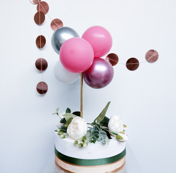 Mini Balloon Cake Topper Happy Birthday Party Decorations Arch | Etsy