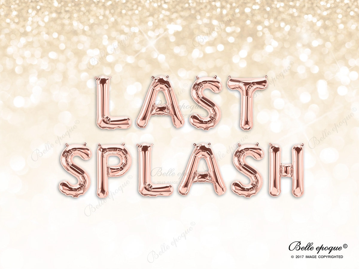 LAST SPLASH balloons Rose Gold Balloons Gold Silver | Etsy