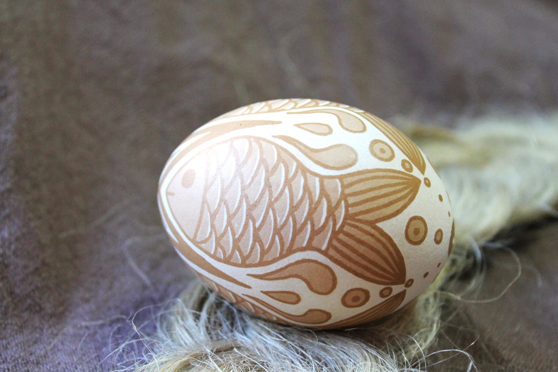 Pysanky Traditional Ukrainian Easter Egg Chicken Pysanka Real | Etsy