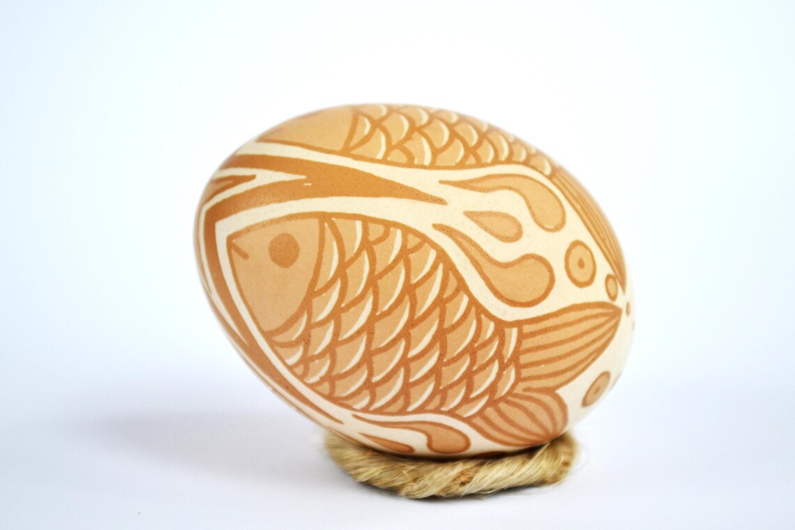 Pysanky Traditional Ukrainian Easter Egg Chicken Pysanka Real | Etsy