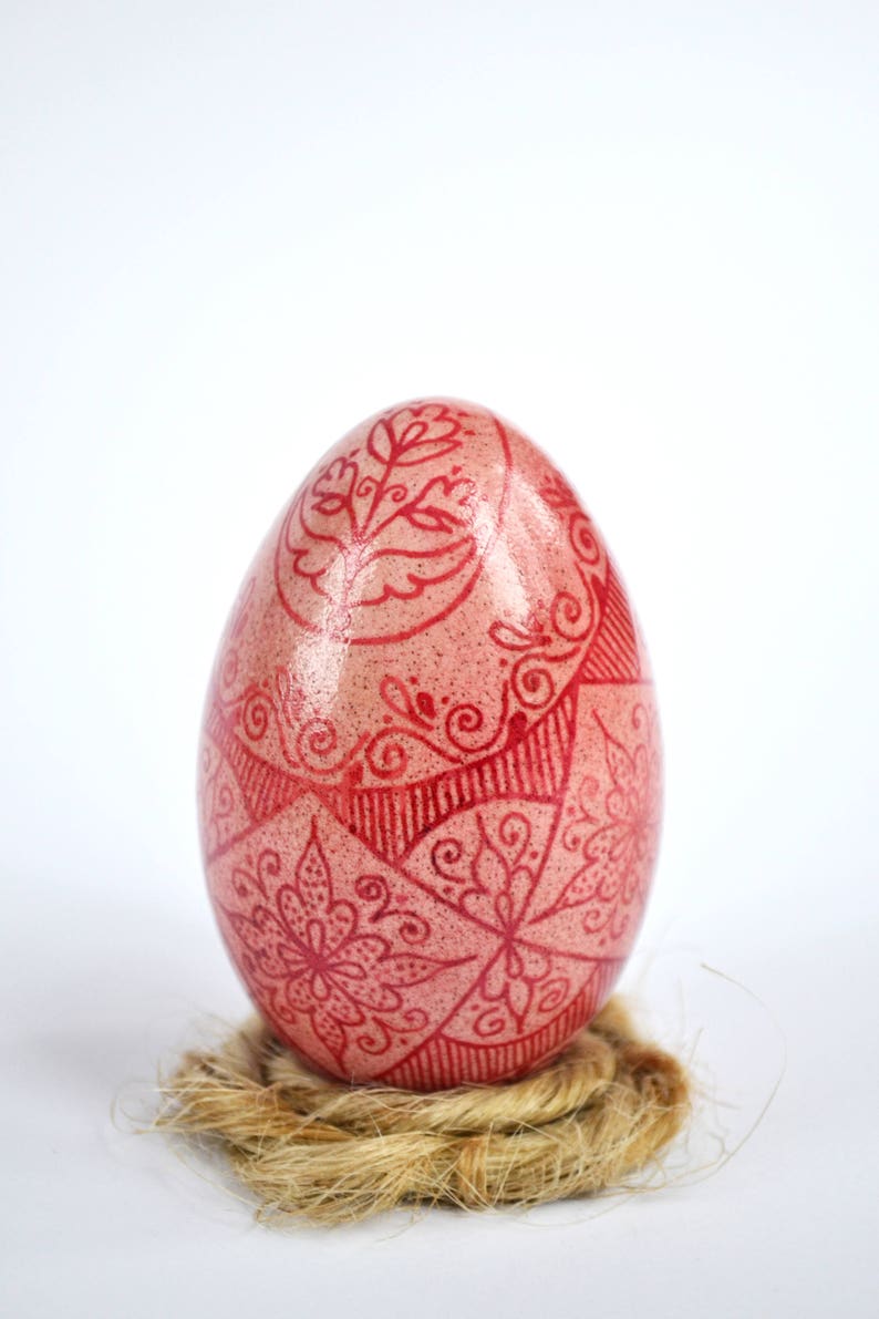 Goose Egg Pysanka Pysanky Symbols Western Ukraine Ukrainian Easter Egg ...