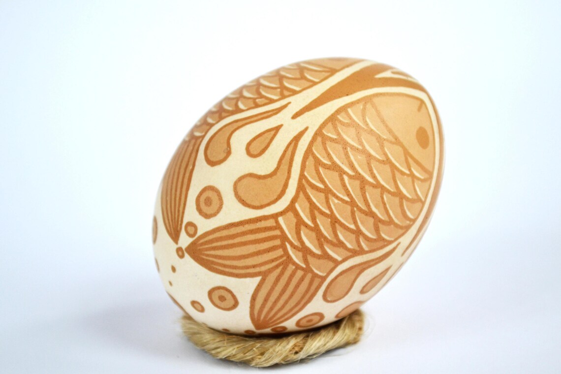 Pysanky Traditional Ukrainian Easter Egg Chicken Pysanka Real | Etsy