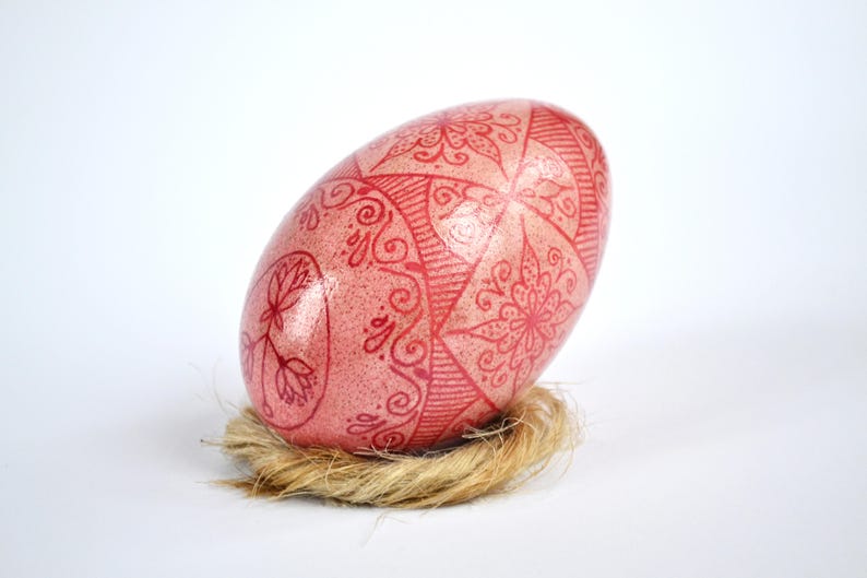Goose Egg Pysanka Pysanky Symbols Western Ukraine Ukrainian Easter Egg ...