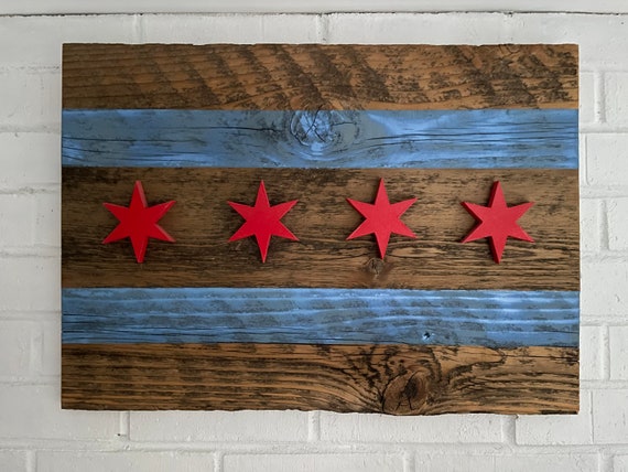 The Reclaimed Chicago Flag - Etsy