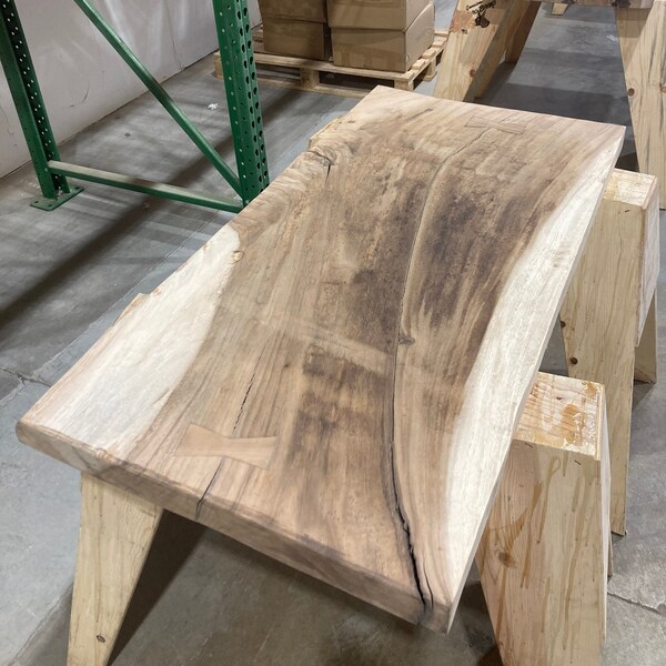 Wood Slab Desk - Etsy