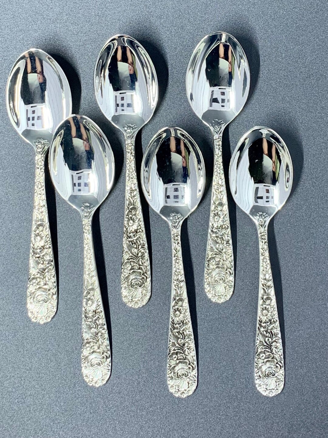 Godinger Old Bouquet Tea Spoons-set of 6. Two Sets Available. - Etsy