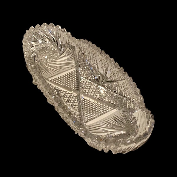 Crystal Relish Dish - Etsy