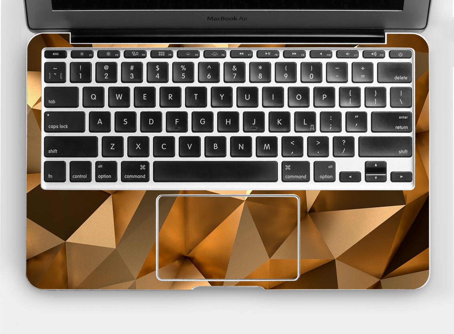 Gold MacBook Cover Geometric Design MacBook Pro 15 2018 Vinyl Stickers ...