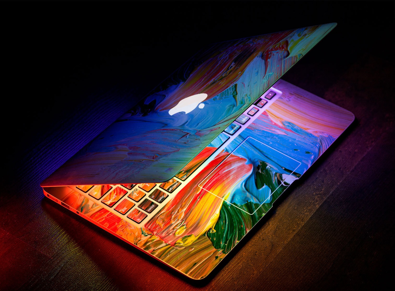 Watercolor MacBook Apple Mac Book Pro A1989 Painting Decal Skin Air ...