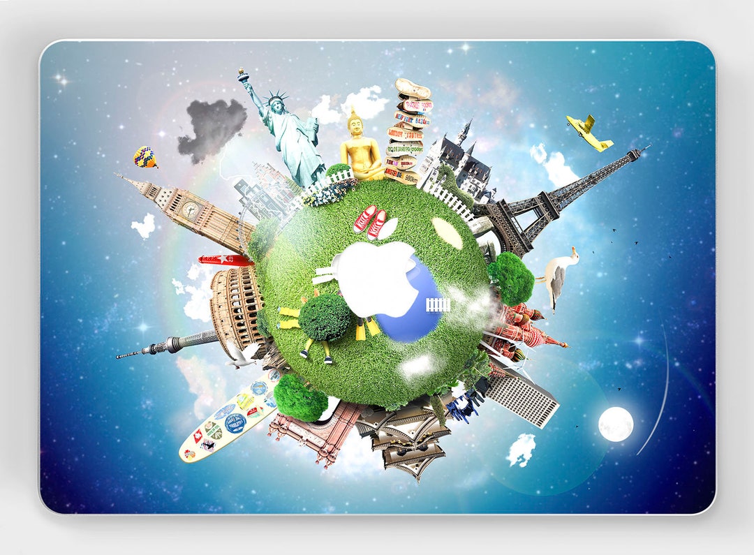 Around the World MacBook Air 13 Skin Mac Book Pro 15 2019 Monuments ...