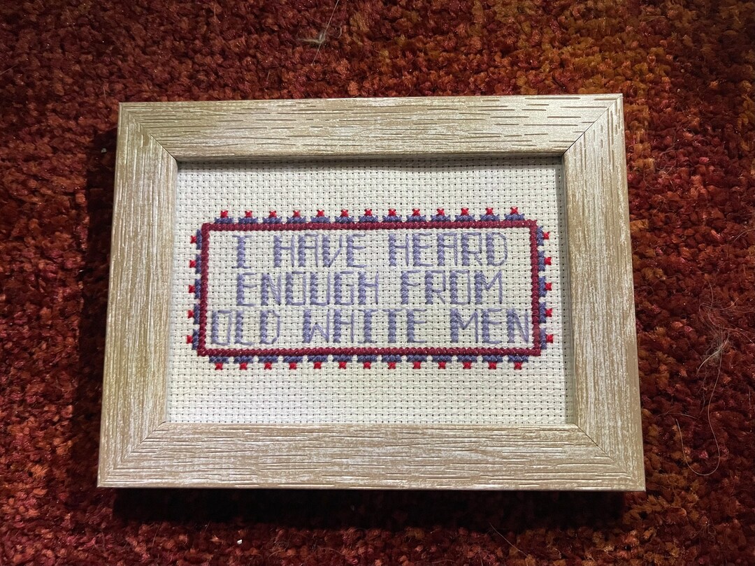 Old White Men Cross Stitch - Etsy