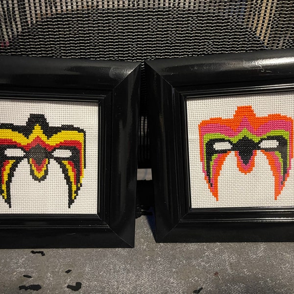 Wrestling Cross Stitch - Etsy