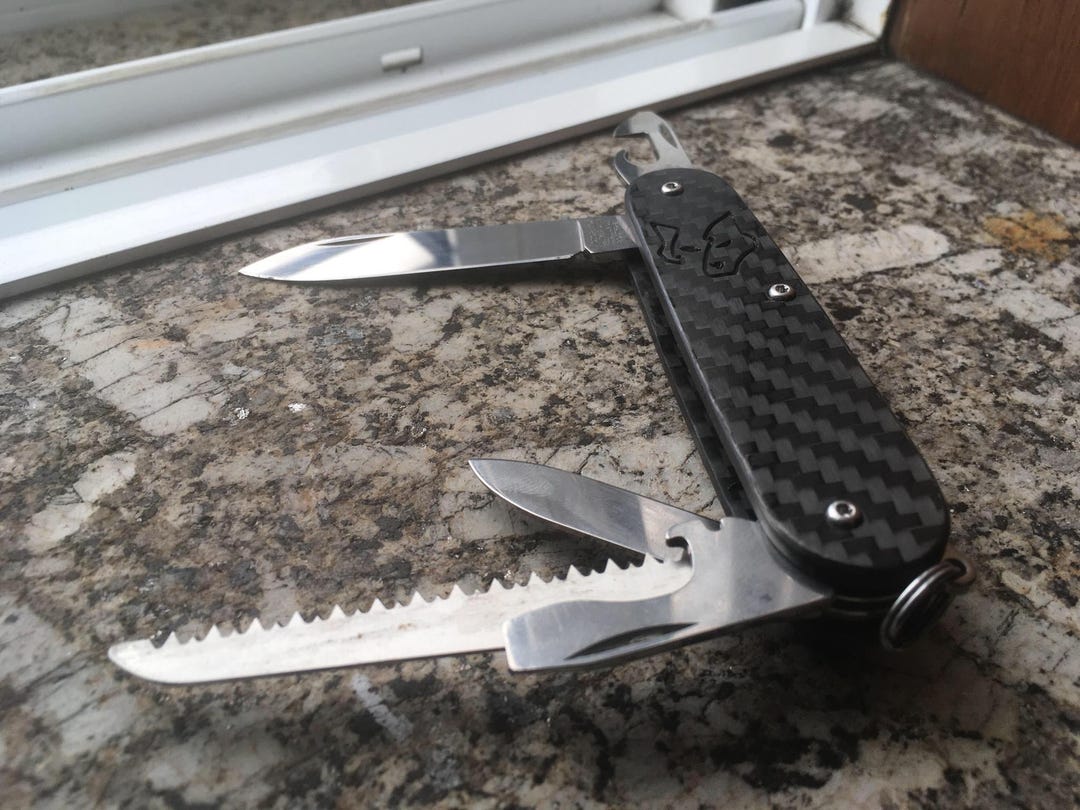 Victorinox Camper Carbon Fiber Scales - Etsy