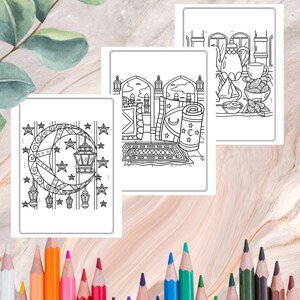 Ramadan Inspired Coloring 12 Pages, Ramadan Mubarak, Printable Activity ...
