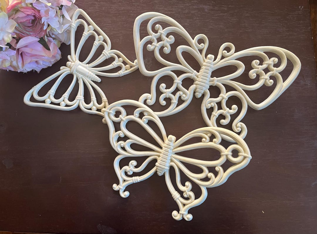 Vintage Wall Butterflies Dart Ind. Set of (3) - Etsy