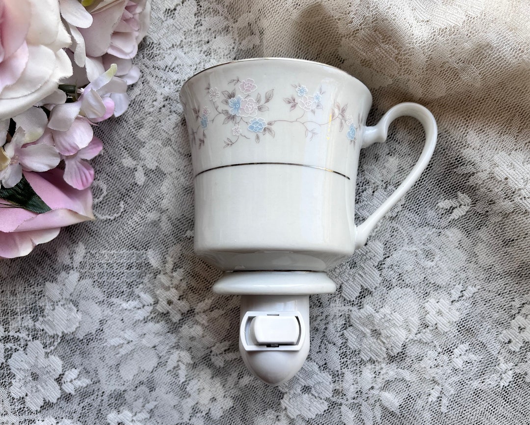 Vintage Teacup Night Light - Etsy
