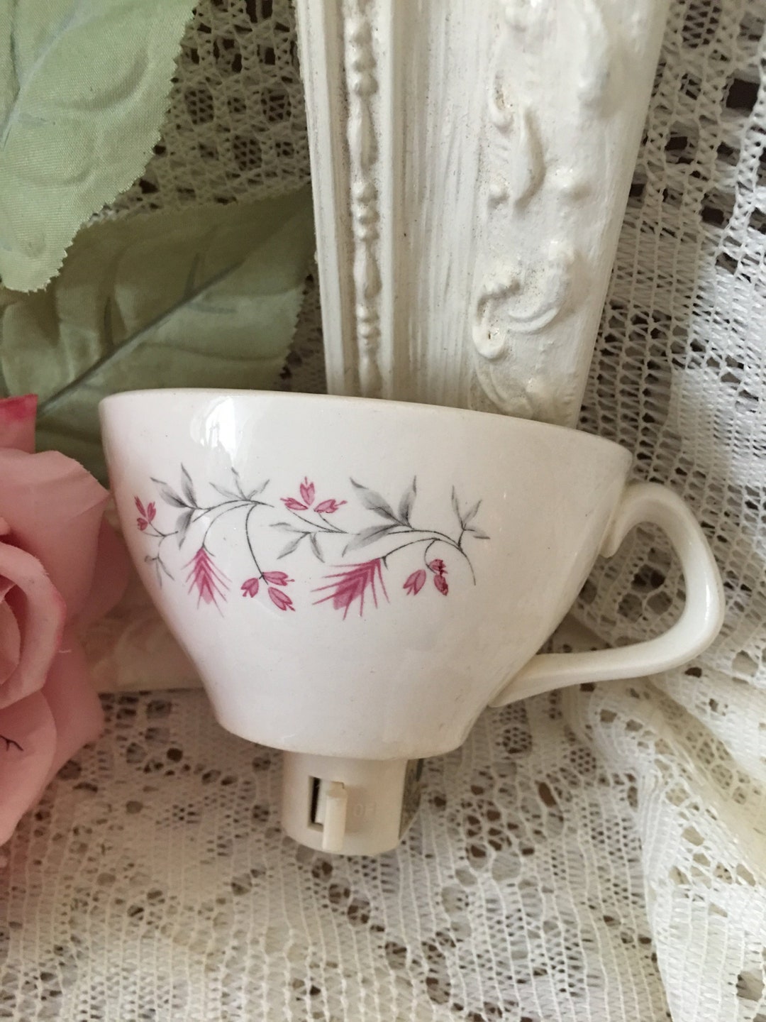Vintage Teacup Nightlight - Etsy
