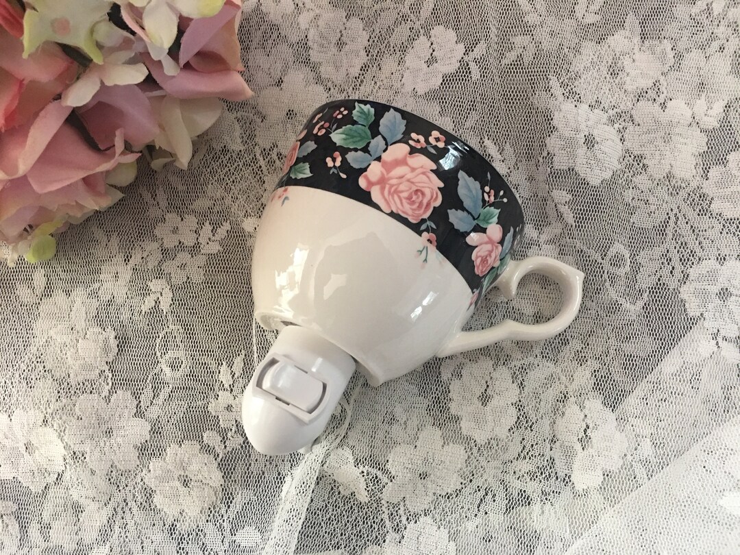 Handcrafted Tea Cup Night Light - Etsy
