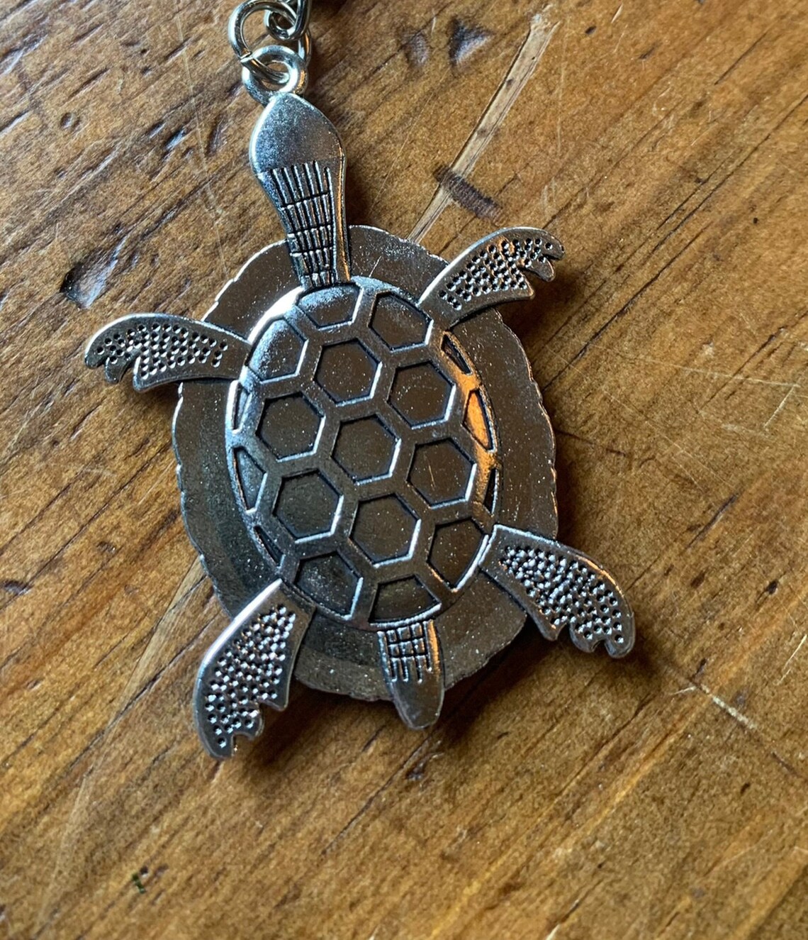 Hand Painted Sea Turtle Pendant - Resin Poured Original - Etsy