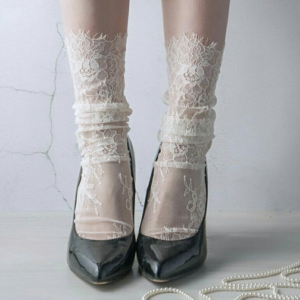 Lace Socks - Etsy