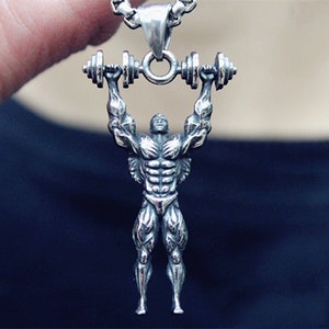 Bodybuilding Weight Lifting Gym Muscle Muscular Man Stainless Steel ...