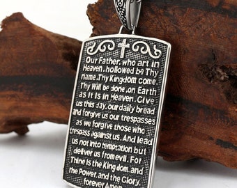Our Father Pendant - Etsy