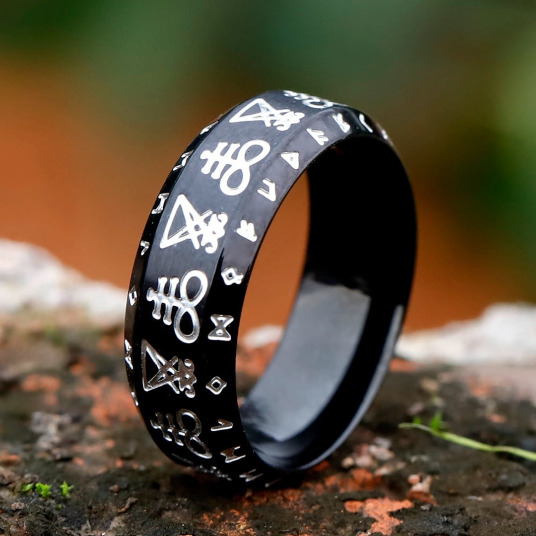 Lucifer Sigil of Lucifer Satanic Stainless Steel Dark Smooth Polished ...
